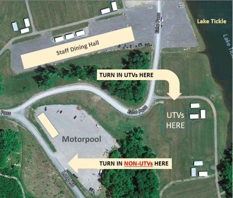 Motor Pool Vehicle Turn-in Procedure - The Summit Bechtel Reserve